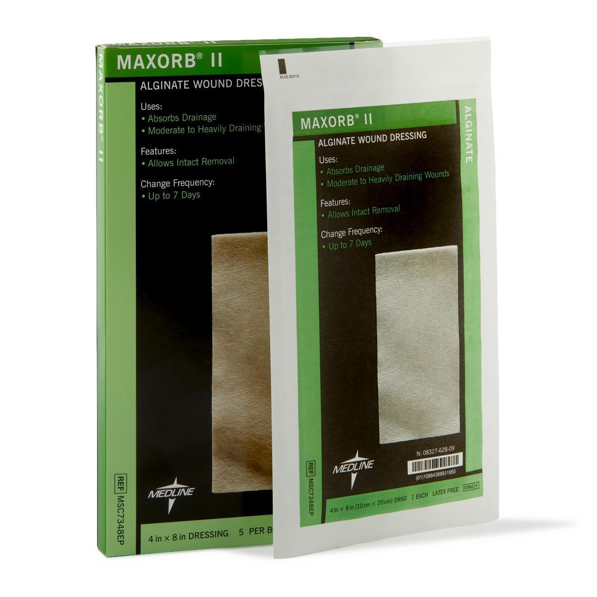 Maxorb Ii Alginate Dressings, 4" X 8" 5/Bx – Big Ten Supply